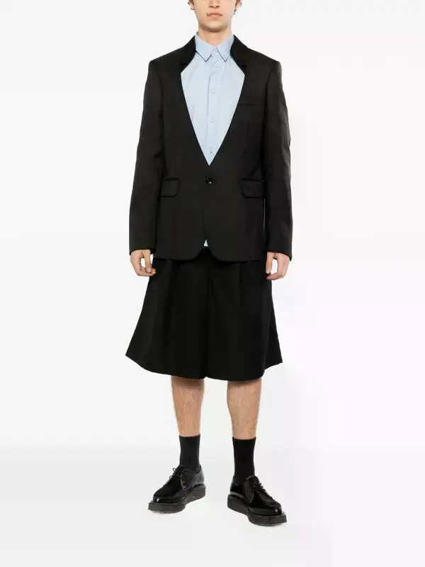 Comme Des Garçons Cut-out Single-breasted Blazer