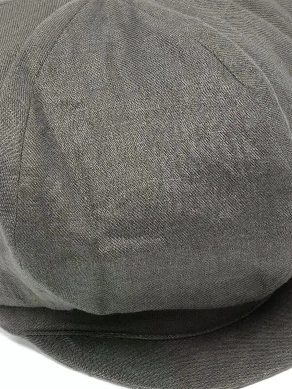Yohji Yamamoto Linen Twill Casquette - Grey