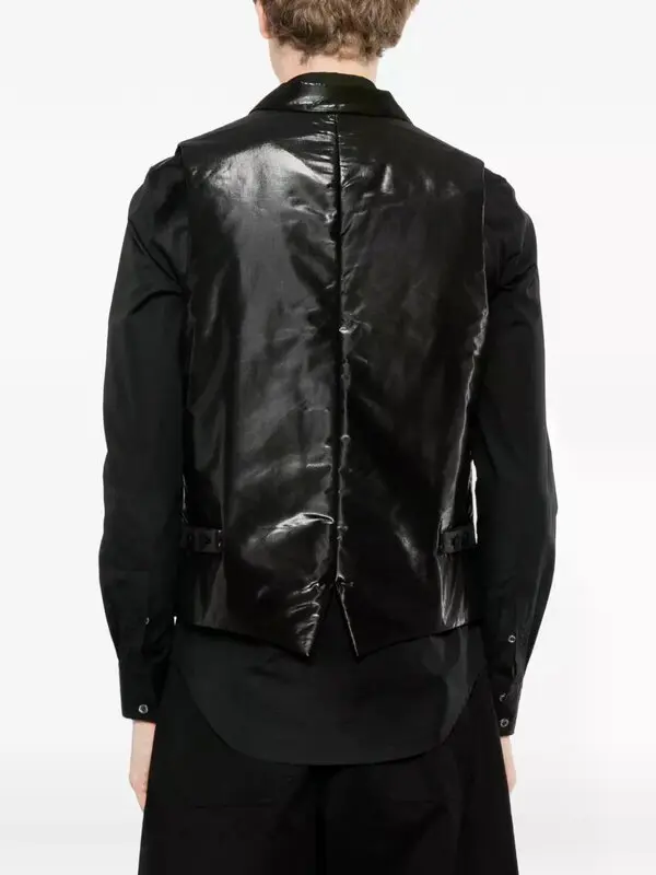Yohji Yamamoto Biwa Lake Print Waistcoat