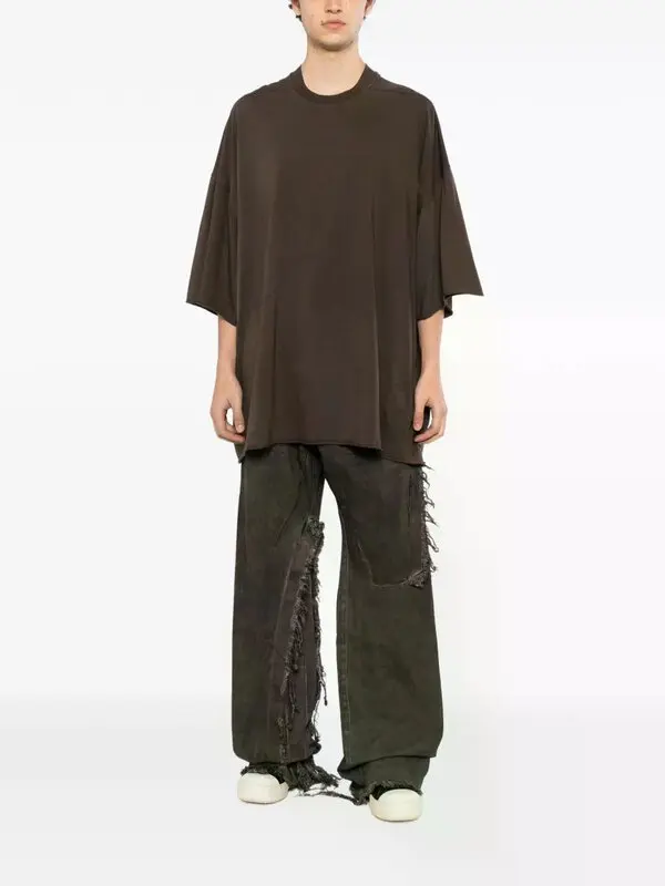 Rick Owens Distressed Wide-leg Jeans