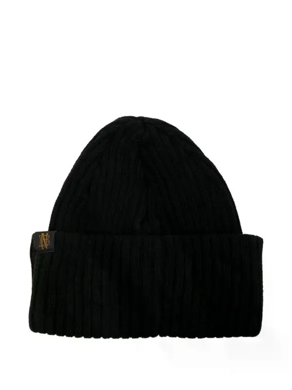 Comme Des Garçons Ribbed-knit Beanie Hat - Black