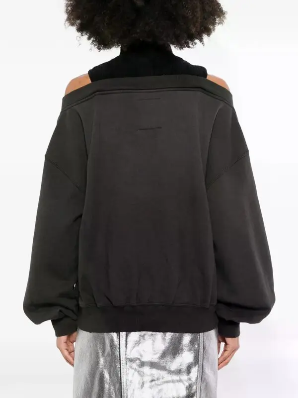 Mihara Yasuhiro Cold-shoulder Panelled Sweater