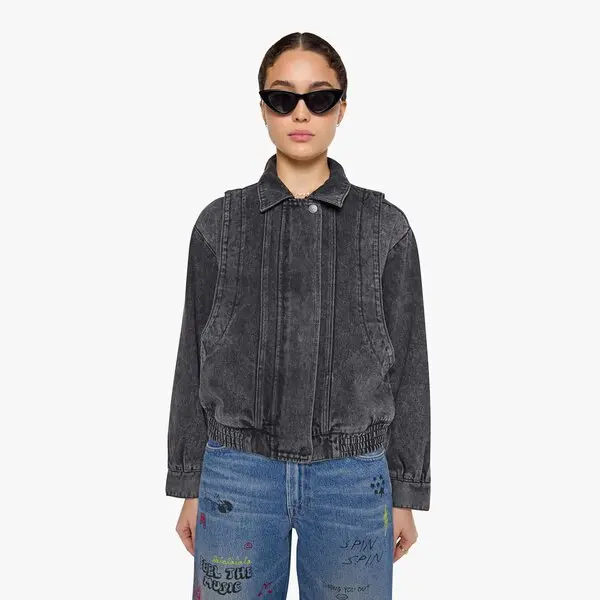 MOTHER Snacks! The Wing Ding Burnt Toast Jacket - Grey