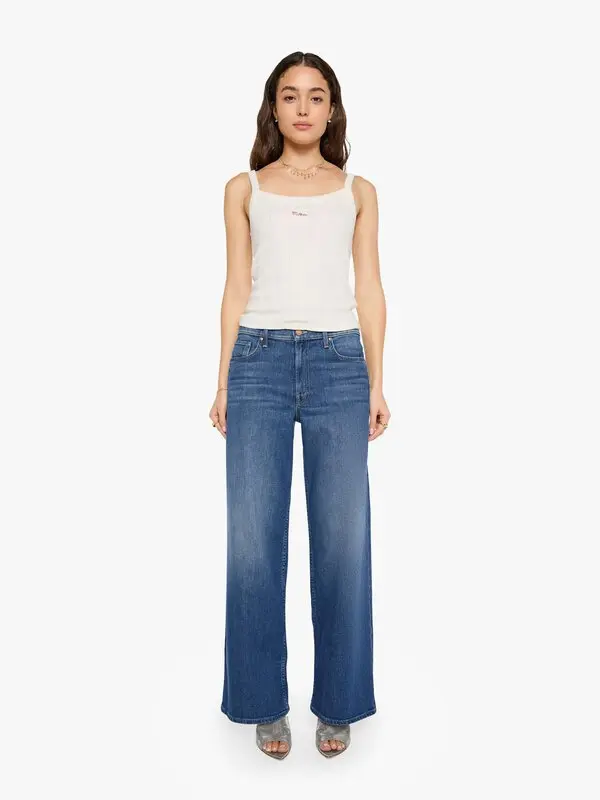 MOTHER The Rerun Zip Sneak Deluxe Edition Jeans - Blue