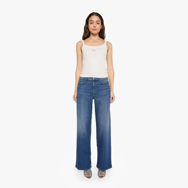 MOTHER The Rerun Zip Sneak Deluxe Edition Jeans - Blue
