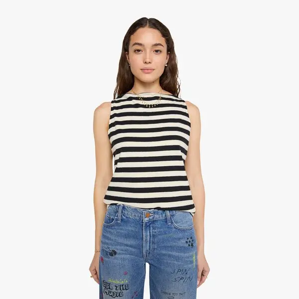 MOTHER The Even Keel And Natural Stripe Shirt
