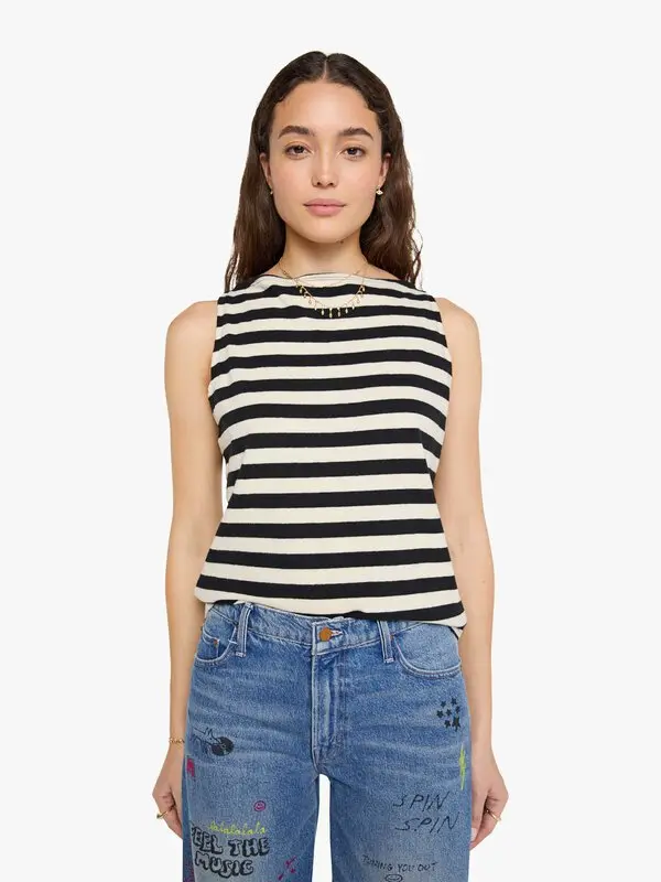 MOTHER The Even Keel And Natural Stripe Shirt - Black