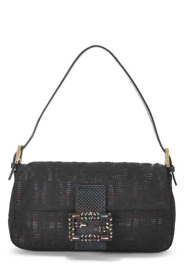 Fendi Multicolor Zucchino Canvas Baguette