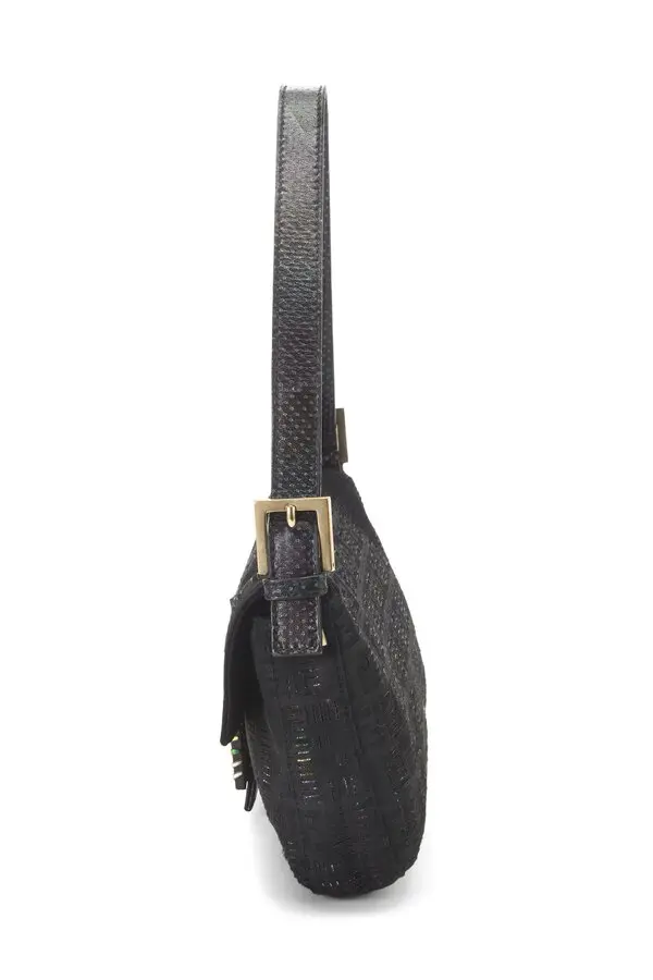 Fendi Multicolor Zucchino Canvas Baguette