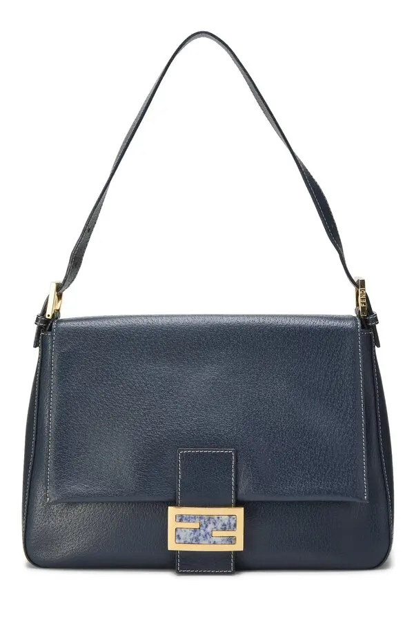 Fendi Blue Leather Mama - Navy