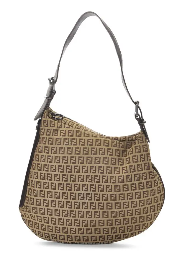 Fendi Zucca Oyster Bag - Brown
