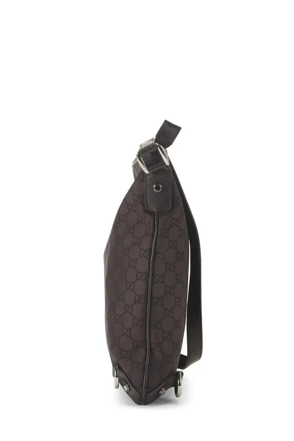 Gucci Gg Nylon D-ring Abbey Messenger - Brown