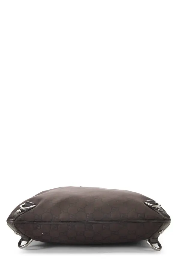 Gucci Gg Nylon D-ring Abbey Messenger - Brown