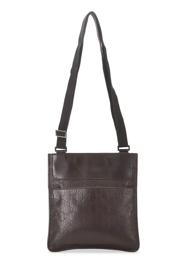 Gucci Ssima Zip Pocket Flat Messenger