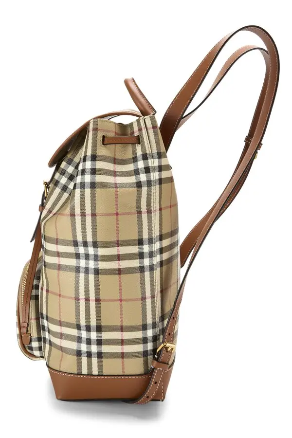 Burberry Coated Vintage Check Backpack