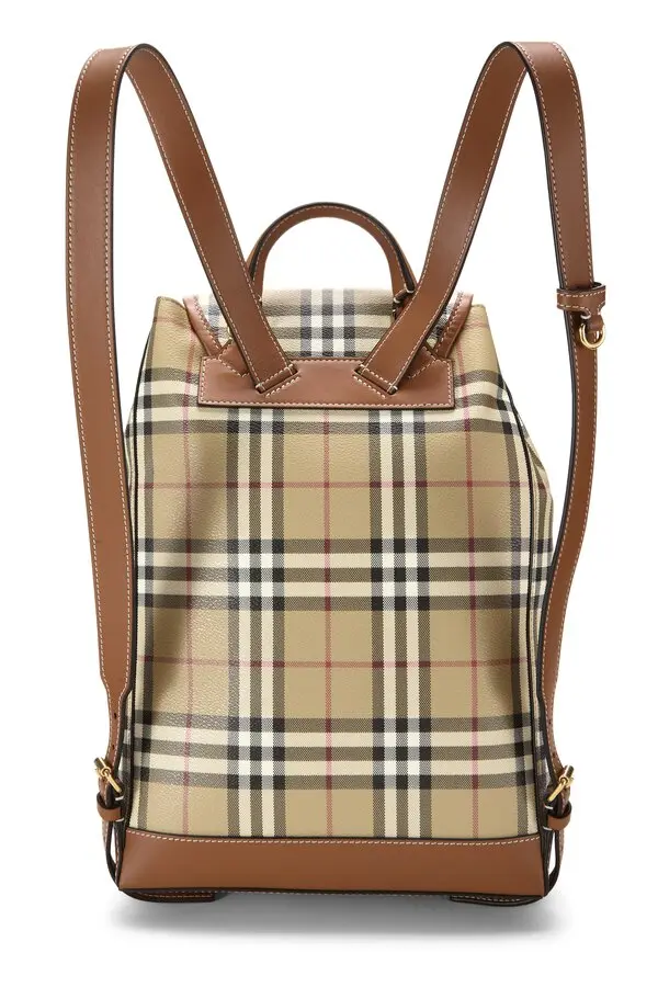 Burberry Coated Vintage Check Backpack
