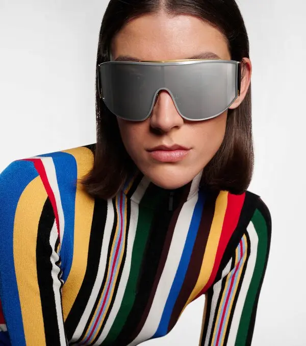 Loewe Speed Shield Sunglasses - Silver