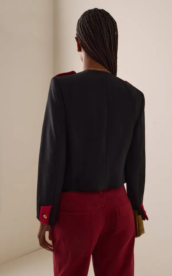 NILI LOTAN Noe Short Wool Jacket