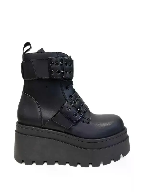 ALTERCORE Deminis Buckled Platform Boots - Black