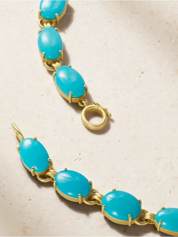 Irene Neuwirth Heroic 18-karat Gold Turquoise Necklace