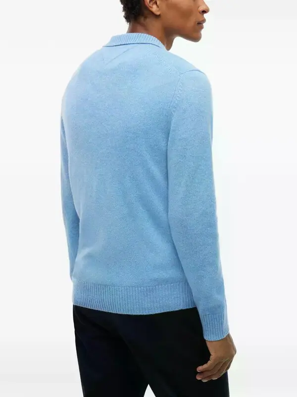 Tommy Hilfiger Logo-embroidered Polo Sweater