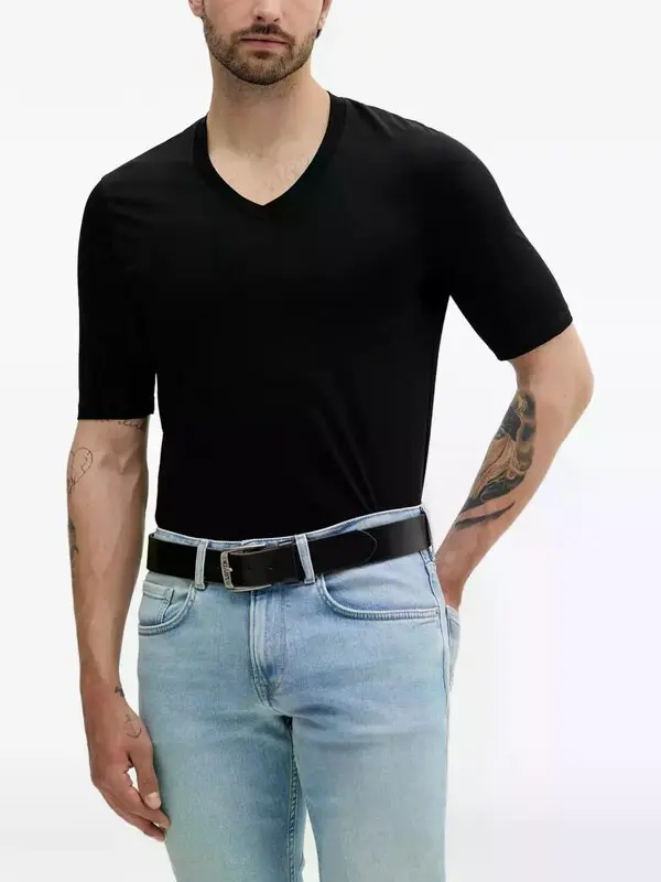 Armani Exchange Logo-print V-neck T-shirt