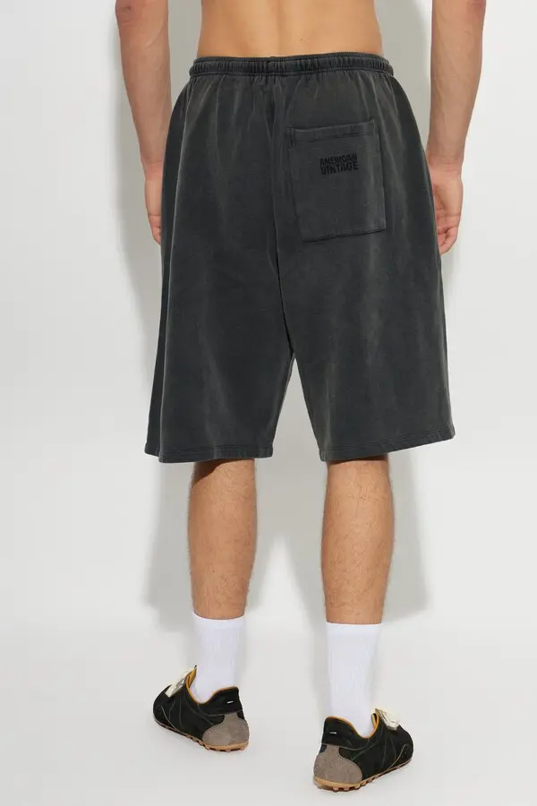 American Vintage Sweat Shorts With Logo Pocket
