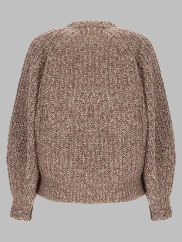 Brunello Cucinelli Maglia In Misto Cashmere E Seta