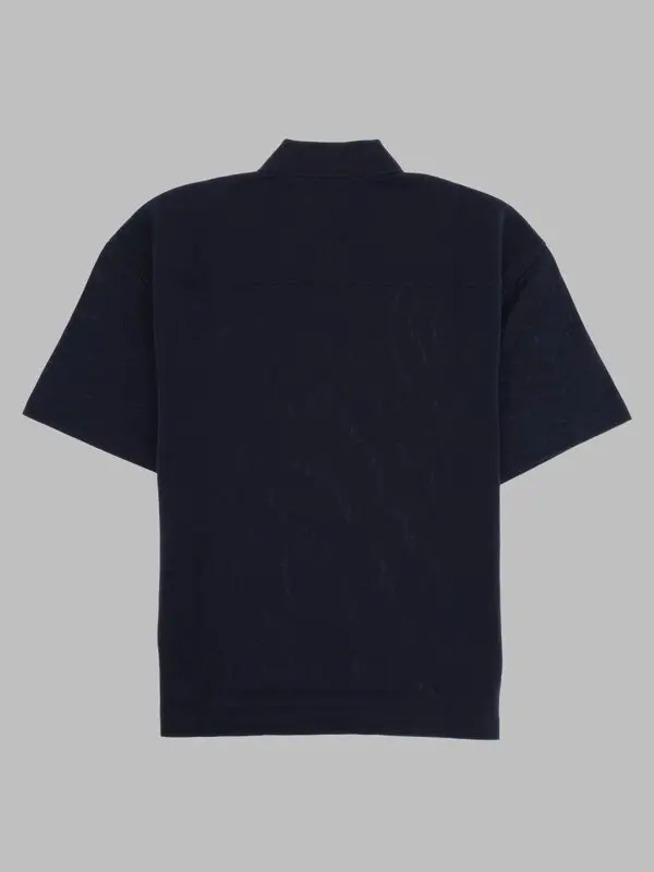 Saint Laurent Polo Cassandre In Piqué Di Cotone