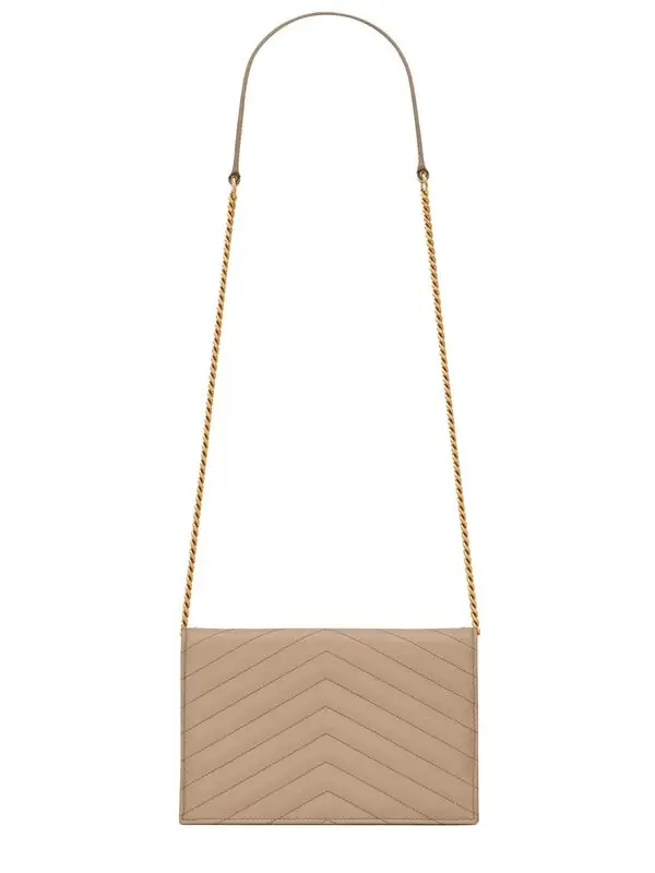 Saint Laurent Portafoglio Con Catena Envelope Cassandre