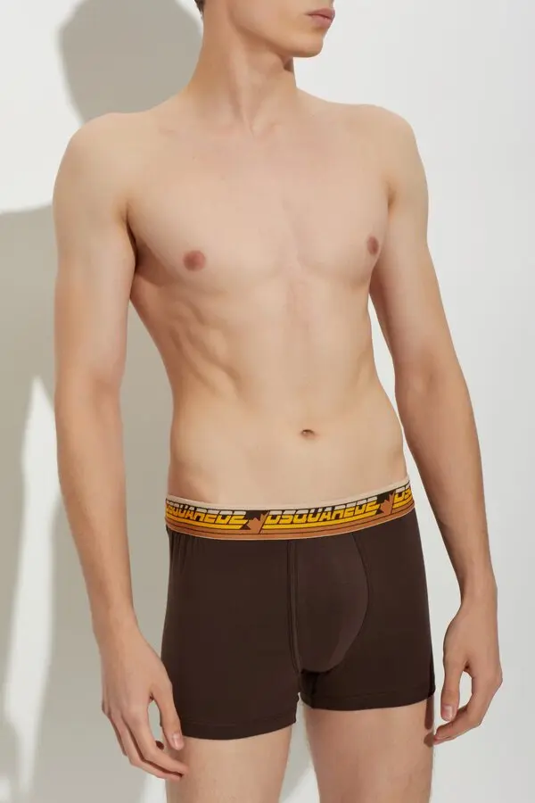 Dsquared2 Logo Boxer Briefs - Brown
