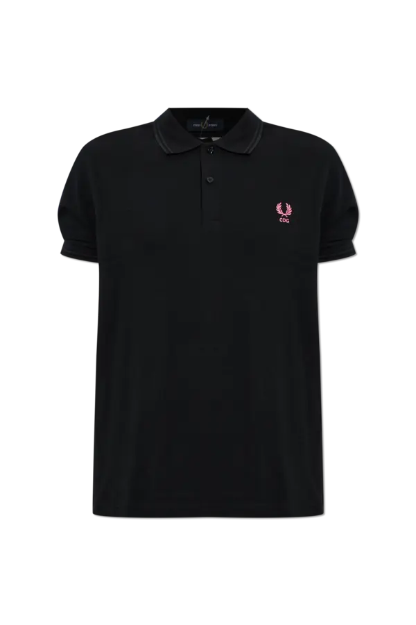 Comme Des Garçons Cotton Polo Shirt With Embroidered Logo