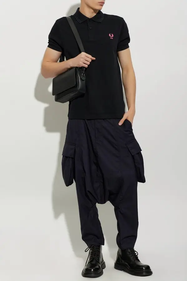 Comme Des Garçons Cotton Polo Shirt With Embroidered Logo
