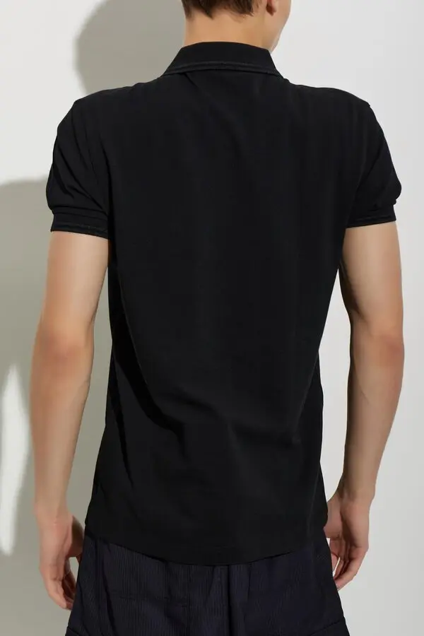 Comme Des Garçons Cotton Polo Shirt With Embroidered Logo