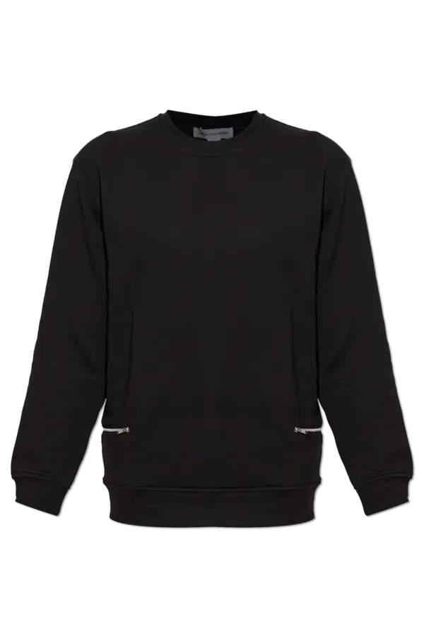 Comme Des Garçons Crewneck Sweatshirt With Pockets - Black