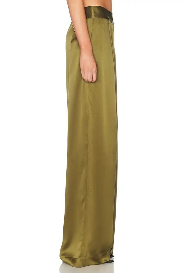THE SEI Relaxed Trouser In Green