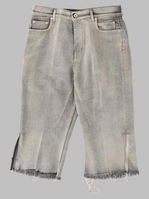 Rick Owens Jeans Bolan Cutoffs - Gray