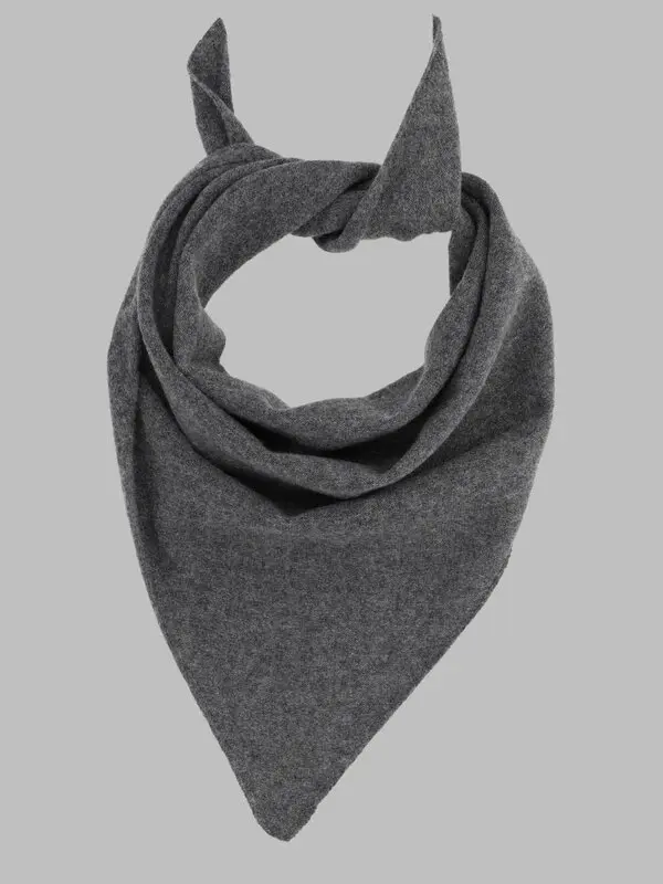 Brunello Cucinelli Foulard In Cashmere Con Monile - Gray