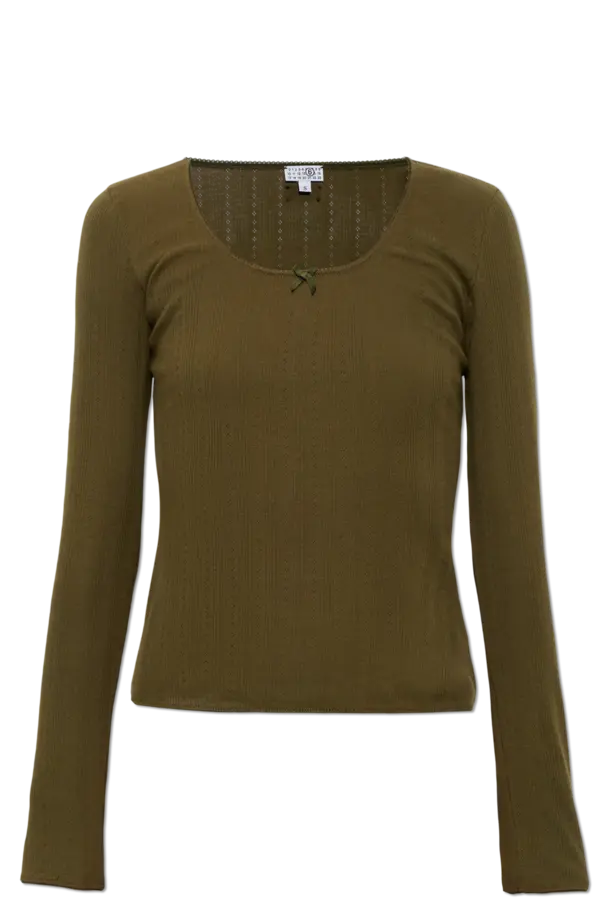 MAISON MARGIELA Long-sleeved Lingerie Top