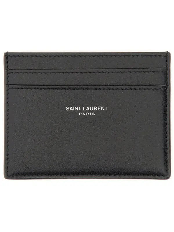 Saint Laurent Portacarte In Pelle