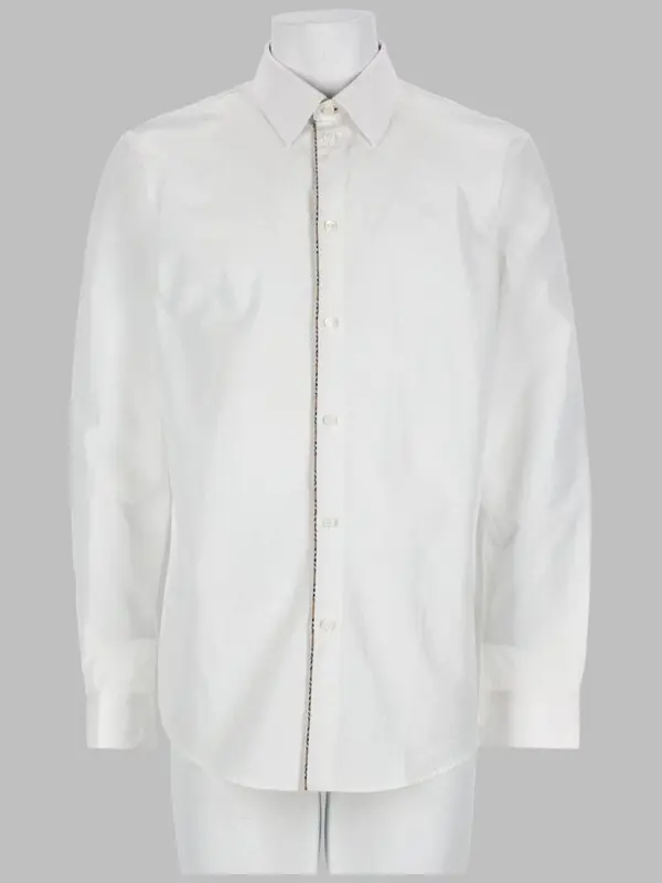 Burberry Camicia Con Finiture Check