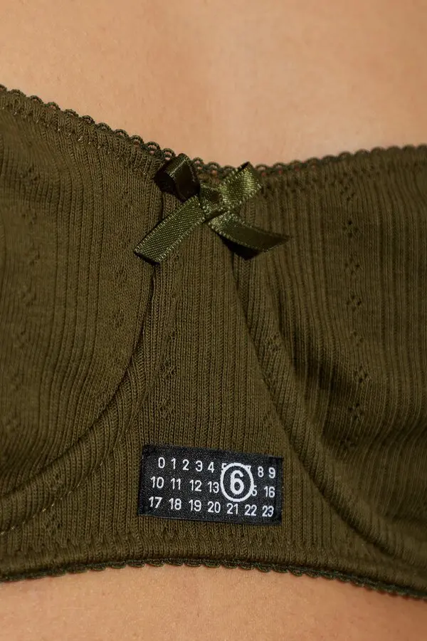 MAISON MARGIELA Logo Bra