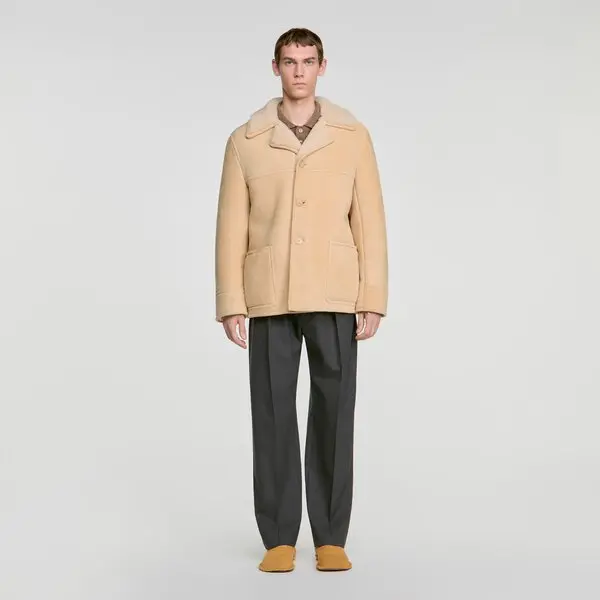 Sandro Shearling Jacket