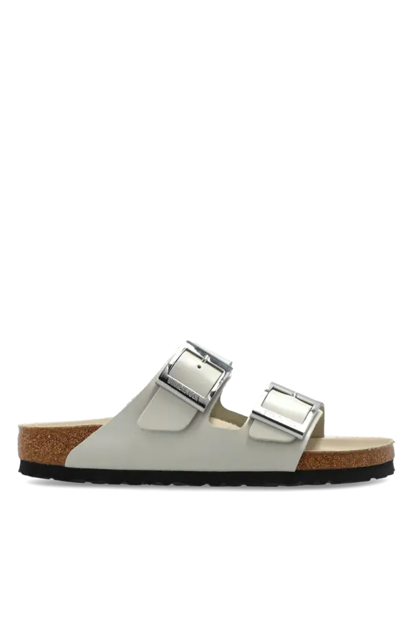 BIRKENSTOCK Arizona Droplet Buckle’ Slide Sandals - Cream