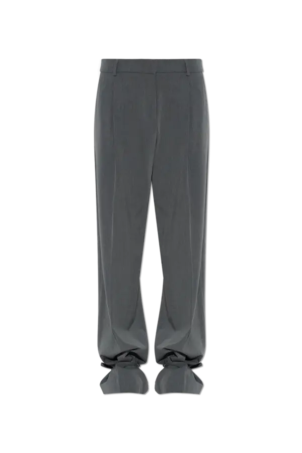 AKEP Press Trousers With Tie-fastened Hems