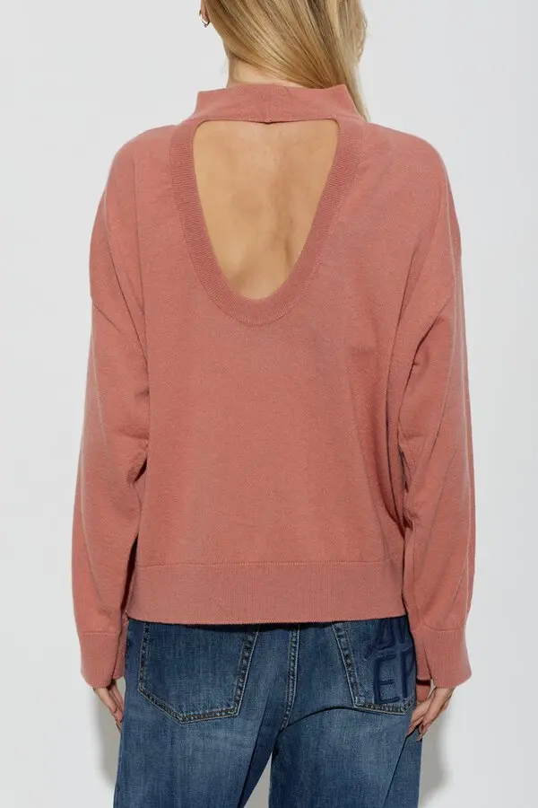 AKEP Wool Sweater With Back Cut-out