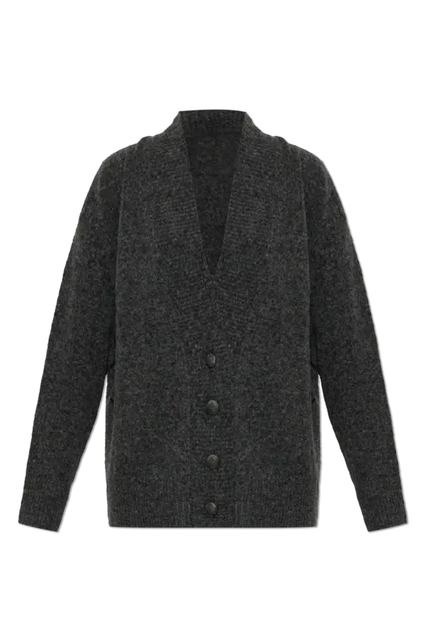 AKEP Loose-fit Cardigan - Grey