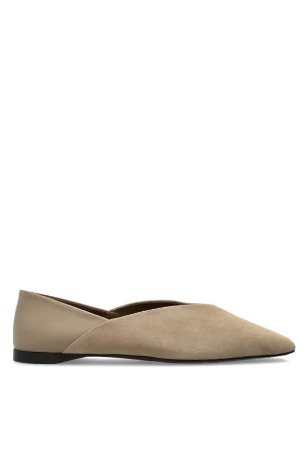 Max Mara Leather Ballerines - Beige