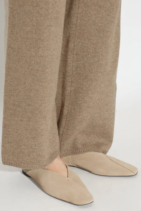 Max Mara Leather Ballerines - Beige
