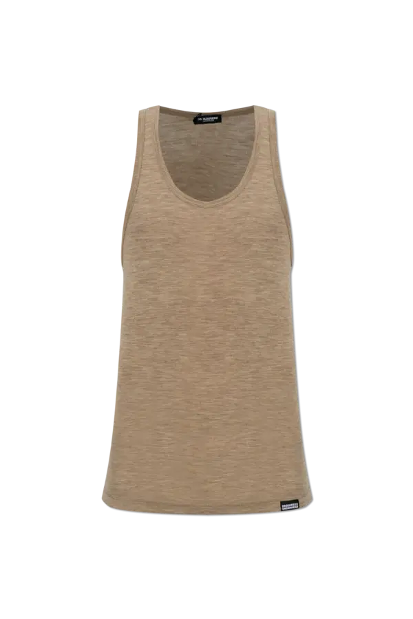 Dsquared2 Wool Tank Top - Beige